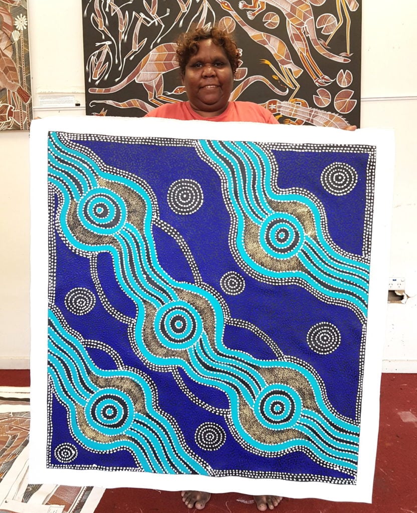 Sharon Numina Napanangka / Water Dreaming (7A)