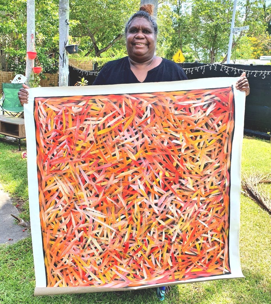 Louise Numina Napananka / Spinifex and Medicine Leaves (A14177)