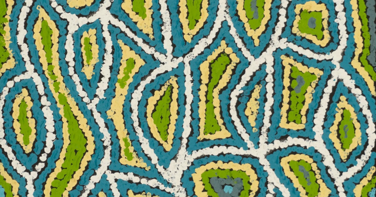 Minnie Nelson Nakamarra / Kapi Tjukurrpa (Water Dreaming) (MNN09)