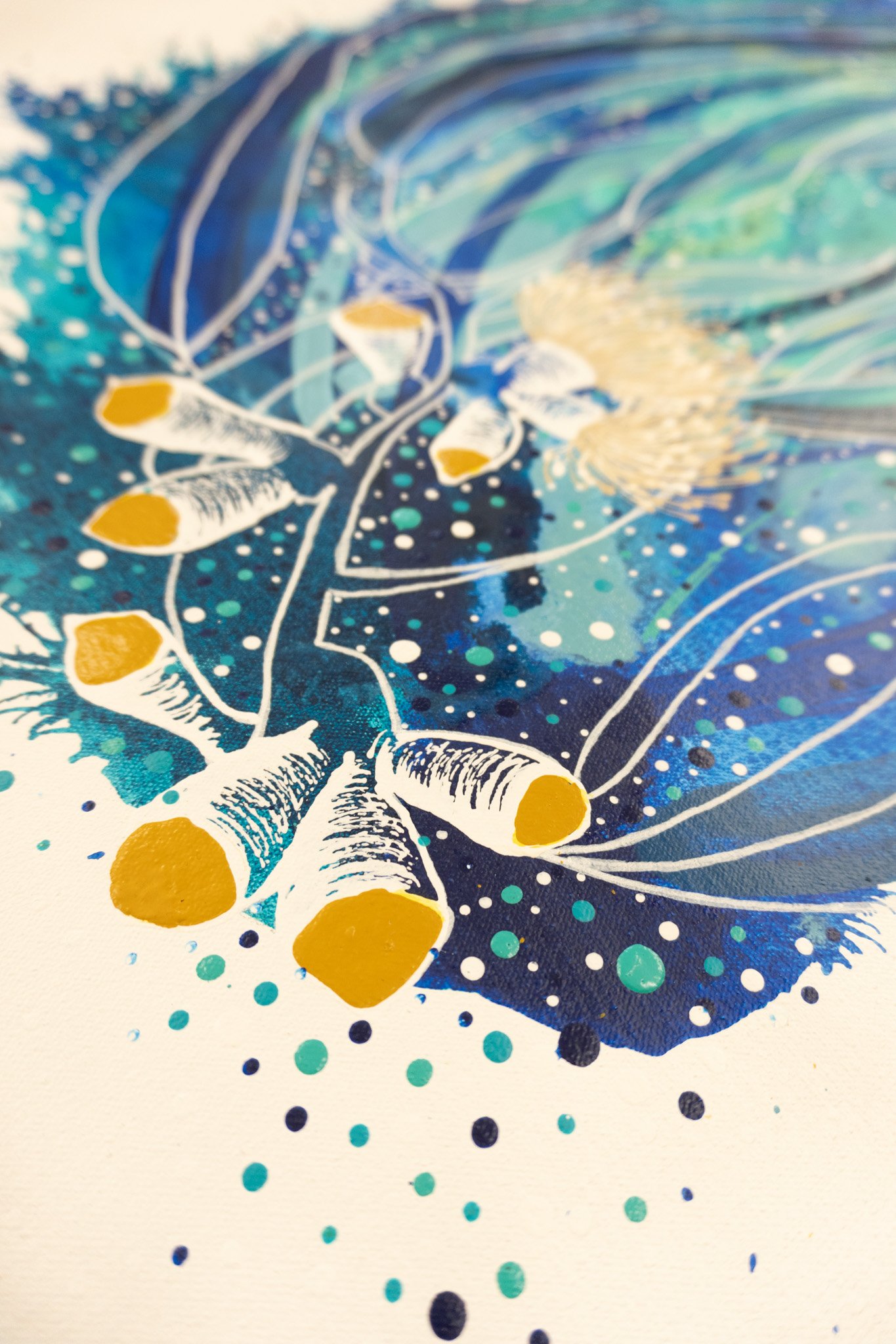 Anthony J Walker / Blue Gum Healing Leaves (AJW72)