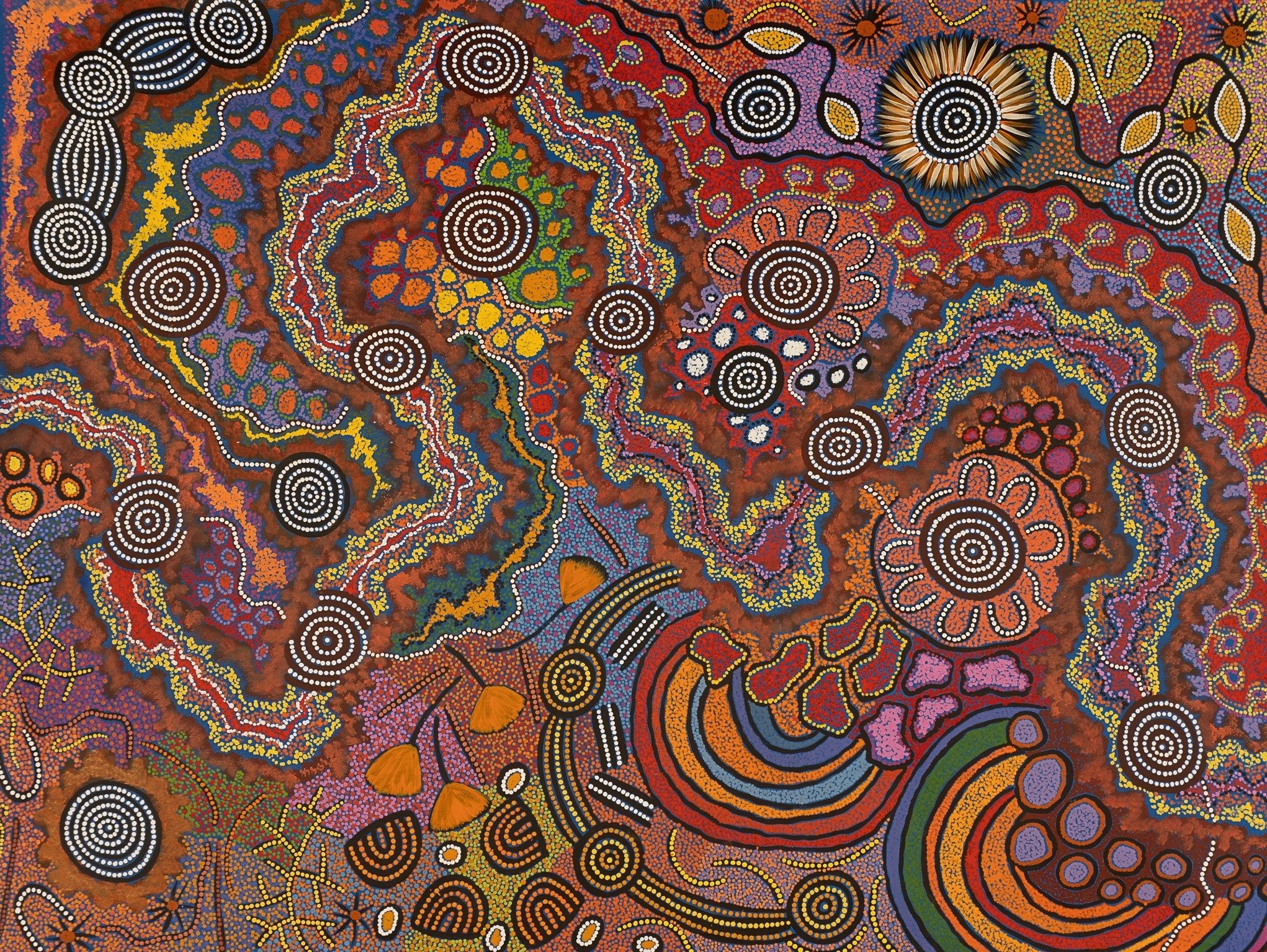 Damien and Yilpi Marks / My Country (19330)