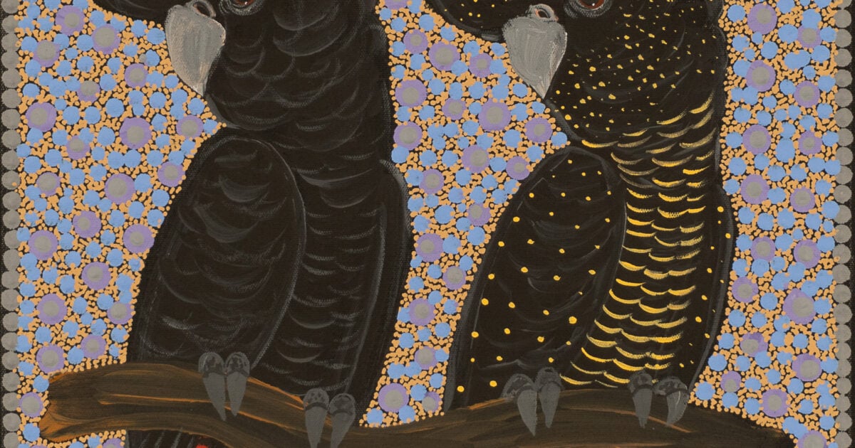 Kathleen Buzzacott / Red Tail Black Cockatoos (KB212)