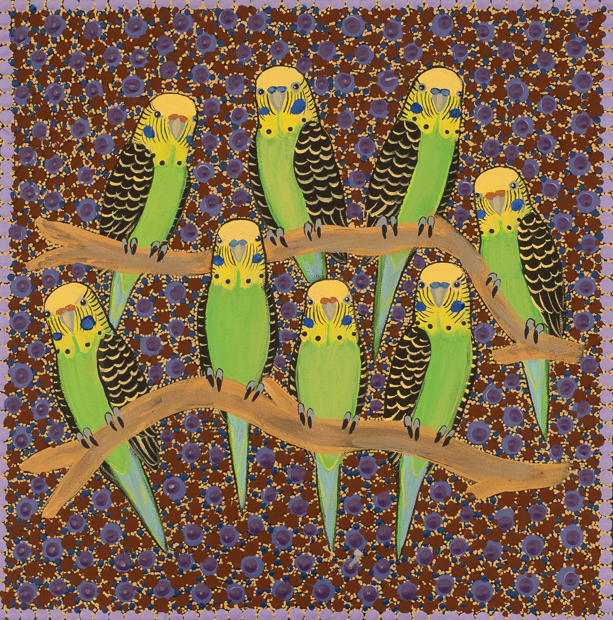 Kathleen Buzzacott / Budgies (KB225)